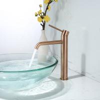 China SUS304 Stainless Steel Single Hole Basin Mixer Faucet 1.2GPM Matte Black for sale