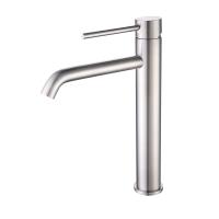 China SUS304 Stainless Steel Single Hole Basin Mixer Faucet 1.2GPM Matte Black for sale