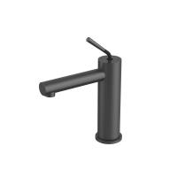 China SUS304 Single Handle Bathroom Faucet Matte Black Vessel Basin Mixer 1.2GPM for sale