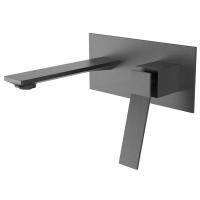 China ODM Single Lever Basin Mixer Chrome Matte Black Wall Mounted Taps for sale