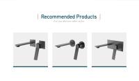 China ODM Single Lever Basin Mixer Chrome Matte Black Wall Mounted Taps for sale