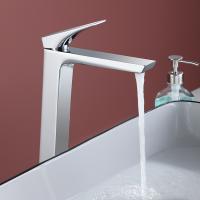 China Brass Vessel Single Hole Single Handle Basin Mixer Tap in Chrome for sale