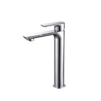 China Brass Single Hole Basin Mixer Tap Chrome Matte Black 1.2GPM 60PSI for sale