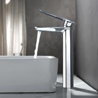 China Brass Vessel Single Hole Single Handle Basin Mixer Tap in Chrome for sale