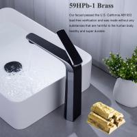 China Brass Modern Single Hole Vessel Sink Faucet 1.2GPM Grey for Hotel Villa for sale