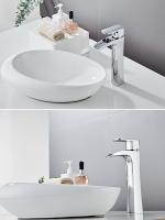 China ODM Waterfall Basin Tap SUS304 Single Hole Bathroom Faucet 1.2GPM 60PSI for sale