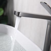 China Deck Mounted Single Handle Basin Mixer High Pressure Vessel Sink Faucet Brass Chrome 1.2GPM for sale