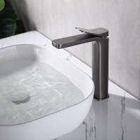 China Deck Mounted Single Handle Basin Mixer High Pressure Vessel Sink Faucet Brass Chrome 1.2GPM for sale