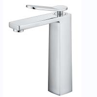 China Deck Mounted Single Handle Basin Mixer High Pressure Vessel Sink Faucet Brass Chrome 1.2GPM for sale