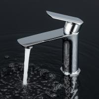 China Brass Modern Single Hole Single Handle Basin Mixer Chrome Matte Black Gold Grey 1.2GPM for sale