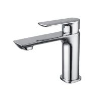 China Brass Modern Single Hole Single Handle Basin Mixer Chrome Matte Black Gold Grey 1.2GPM for sale