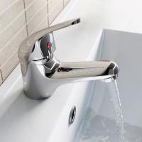 China Brass Single Hole Single Handle Basin Mixer In Chrome for sale