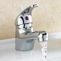 China Brass Single Hole Single Handle Basin Mixer In Chrome for sale