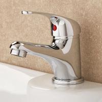China Brass Single Hole Single Handle Basin Mixer In Chrome for sale