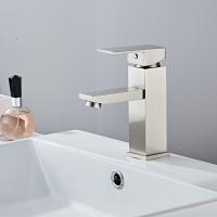China Brass Single Hole Single Handle Basin Mixer In Chrome for sale