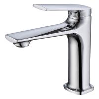 China Brass Modern Single Hole Single Handle Basin Mixer In Chrome Matte Black Gold for sale
