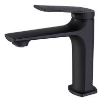 China Brass Modern Single Hole Single Handle Basin Mixer In Chrome Matte Black Gold for sale