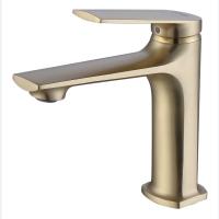China Brass Modern Single Hole Single Handle Basin Mixer In Chrome Matte Black Gold for sale
