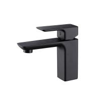 China Brass Cold and Hot Waterfall Basin Mixer Tap Chrome Matte Black Grey 1.2GPM 60PSI for sale