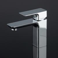 China Brass Cold and Hot Waterfall Basin Mixer Tap Chrome Matte Black Grey 1.2GPM 60PSI for sale