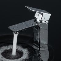 China Brass Cold and Hot Waterfall Basin Mixer Tap Chrome Matte Black Grey 1.2GPM 60PSI for sale