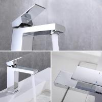 China Brass Modern Single Hole Single Handle Basin Mixer in Chrome SN for sale