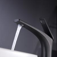 China Brass Modern Vessel Single Hole Basin Mixer Tap Chrome Matte Black Gold Grey 1.2GPM for sale