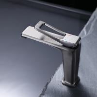 China Matte Black Gold Grey Bathroom Basin Faucets Single Handle 1.2GPM for sale