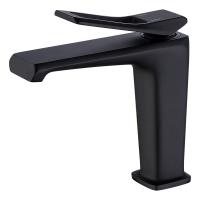 China Matte Black Gold Grey Bathroom Basin Faucets Single Handle 1.2GPM for sale