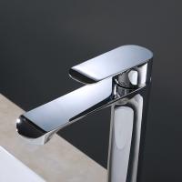 China Brass Modern Vessel Single Hole Single Handle Basin Mixer Tap Chrome 1.2GPM for sale