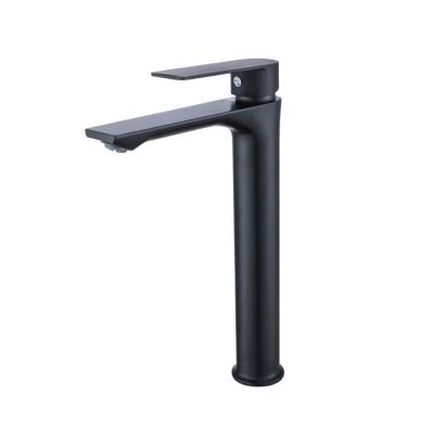 China Zinc Modern Vessel Sink Faucet Chrome 1.2GPM Ceramic Cartridge Basin Mixer Tap for sale