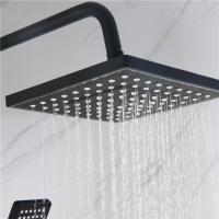 China 2 Handle Tub and Shower Faucet Hand Shower Combo Kit 1.8GPM Matte Black for sale