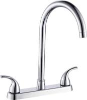 China 8'' Centerset Kitchen Sink Faucets Two Handles OEM ODM Quick Installation for sale