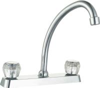 China Villa Apartment 8 Inch Centerset Kitchen Faucet Lever Handle for sale