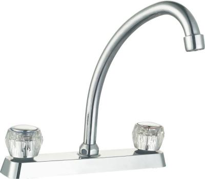 China Villa Apartment 8 Inch Centerset Kitchen Faucet Lever Handle for sale