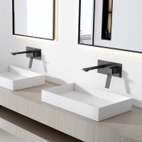 China ODM Single Lever Basin Mixer Chrome Matte Black Wall Mounted Taps for sale