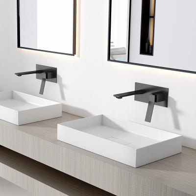 China ODM Single Lever Basin Mixer Chrome Matte Black Wall Mounted Taps for sale