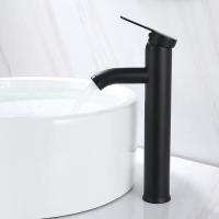 China SUS304 Stainless Steel Vessel Single Handle Basin Mixer Deck Mounted for sale