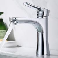 China Brass Chrome Vessel Sink Faucet Minimalist Cold Water Basin Tap 1.2GPM for sale
