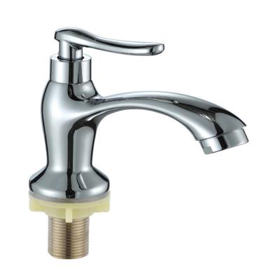 China Zinc L-Shaped Single Handle Cold Water Basin Faucet 1.2GPM Bathroom Lavatory Tap for sale