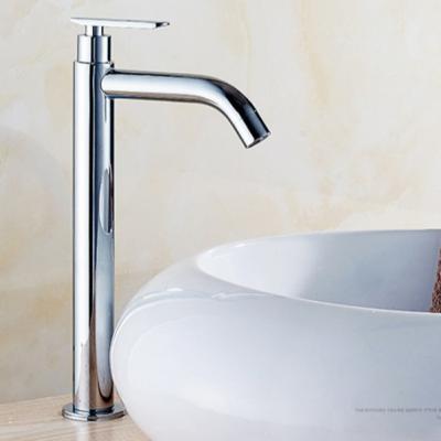 China SUS304 Stainless Steel Single Hole Basin Faucet Chrome 1.2 GPM for sale