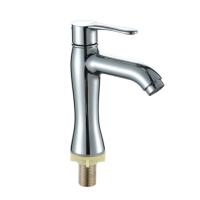 China Ergonomic Lavatory Single Cold Water Basin Taps Zinc Lever Handle for sale