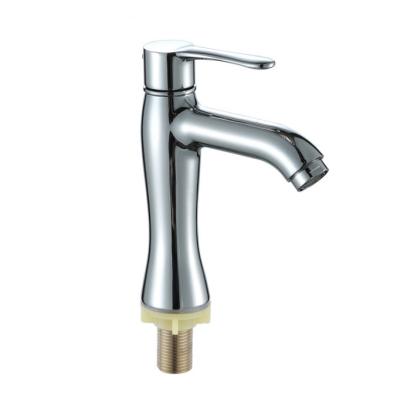 China Ergonomic Lavatory Single Cold Water Basin Taps Zinc Lever Handle for sale
