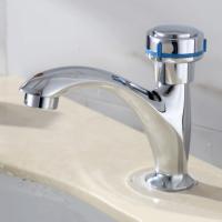 China Brass Stylish  Bathroom Single Cold Water Basin Taps Chrome for sale