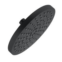 China OEM ODM Round Rainfall Shower Head Adjustable Ball Joint In Chrome Matte Black for sale