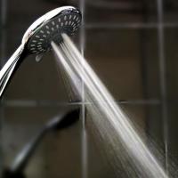 China Round 4.4 Inch Handheld Rainfall Shower Head 5 Spray Modes for sale