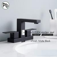 China 4'' Centerset High Arc Double Handle Bathroom Faucet CUPC for sale