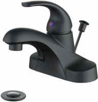 China Single Lever Handle Centerset Bathroom Faucet Orb Finish for sale