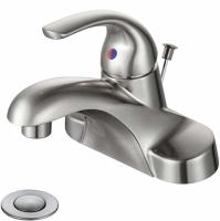 China Single Lever Handle Centerset Bathroom Faucet Orb Finish for sale