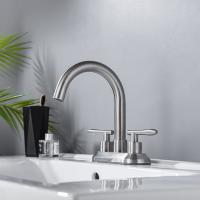 China 4 Inch Centerset 2 Handle Bathroom Faucet CUPC for sale